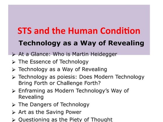 STS_Topic 4 Technology as a Way of Revealing.pptx