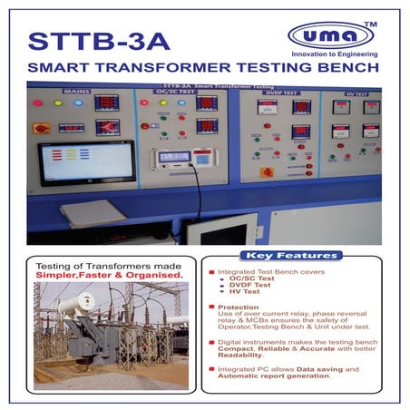 Smart Transformer Testing Bench (STTB-3A), UMA Electronics Enterprises ...