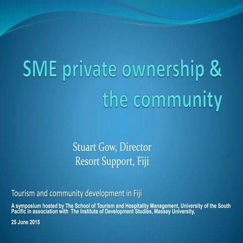 SME Private ownership and the community in Fiji | PPSX