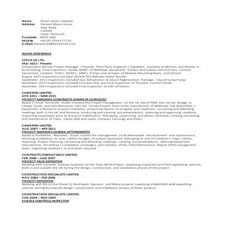 Stuart edwards cv | DOCX