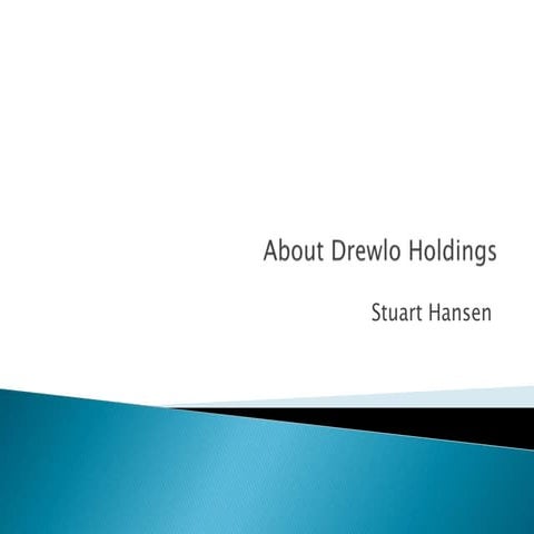 About Drewlo Holdings | PPTX | Real Estate Industry | Industries