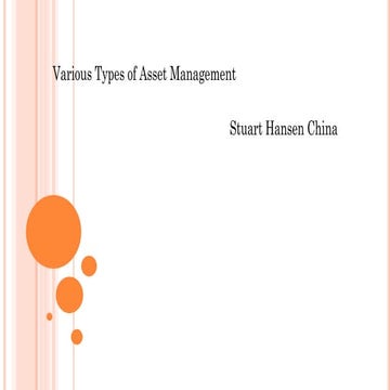 Various Types of Asset Management | PPTX