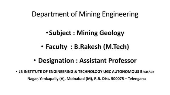 Description and classification of folds | PPT | Geology | Science