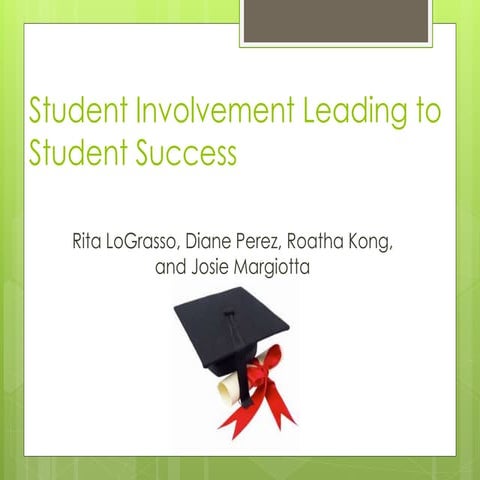 Student Involvement Leadering to Student Success Research Project ...