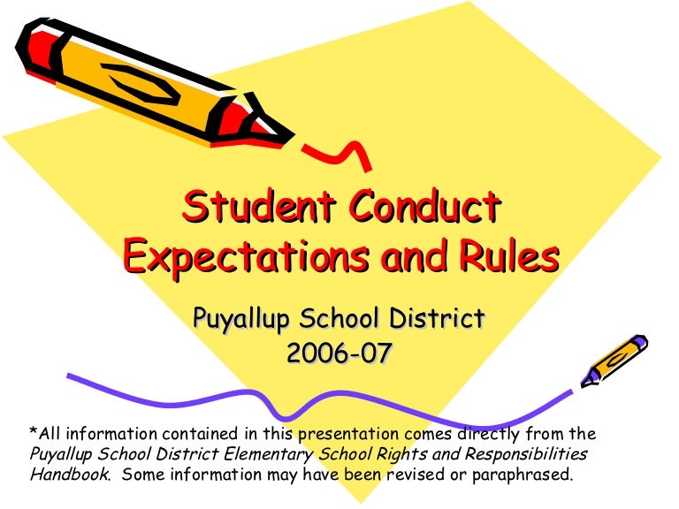 Student Conduct Expectations And Rules student-conduct-expectations-and-rules