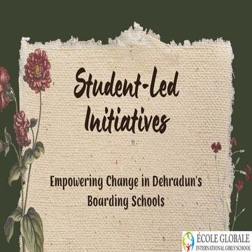 Student-Led Initiatives Empowering Change in Dehradun's Boarding ...