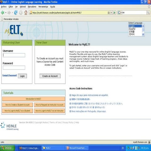 Student Tutorial My Elt | PPT