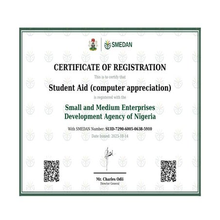 Student Aid(Computer Appreciation). ENyiENcang Global Venture Ganawuri ...