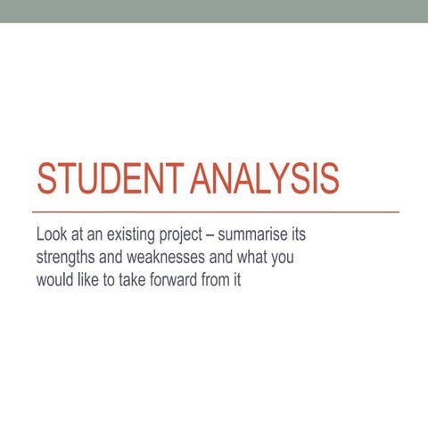 Student analysis | PPTX