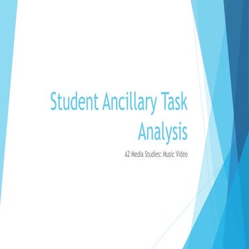 Student ancillary task analysis | PPTX