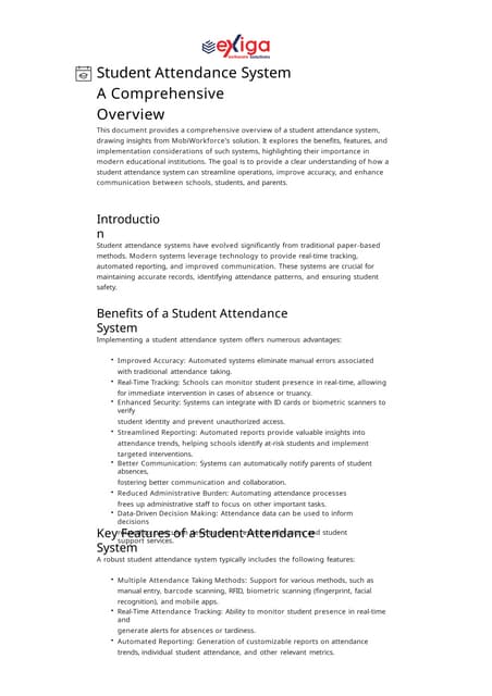 Smart Curriculum Activity & Attendance App | PPTX