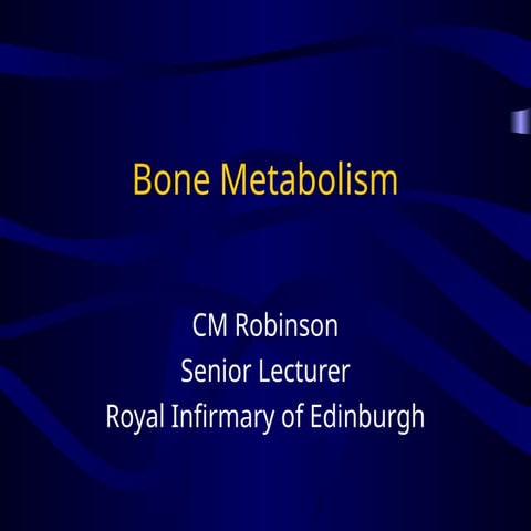 student bone metabolism orthopaedics.ppt