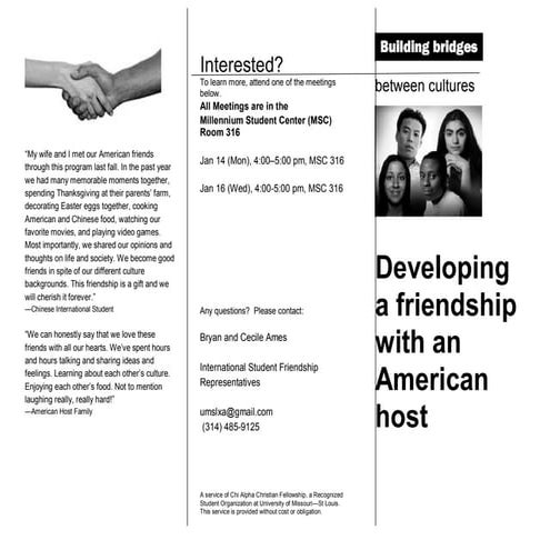 Student brochure International Friends | PDF