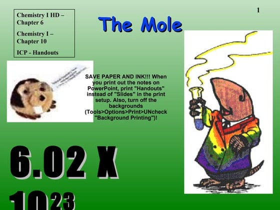 The mole concept | PPT