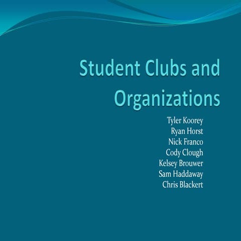 Student clubs and organizations | PPTX | College Radio | Music