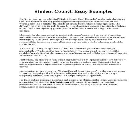Student Council Essay Examples.pdf
