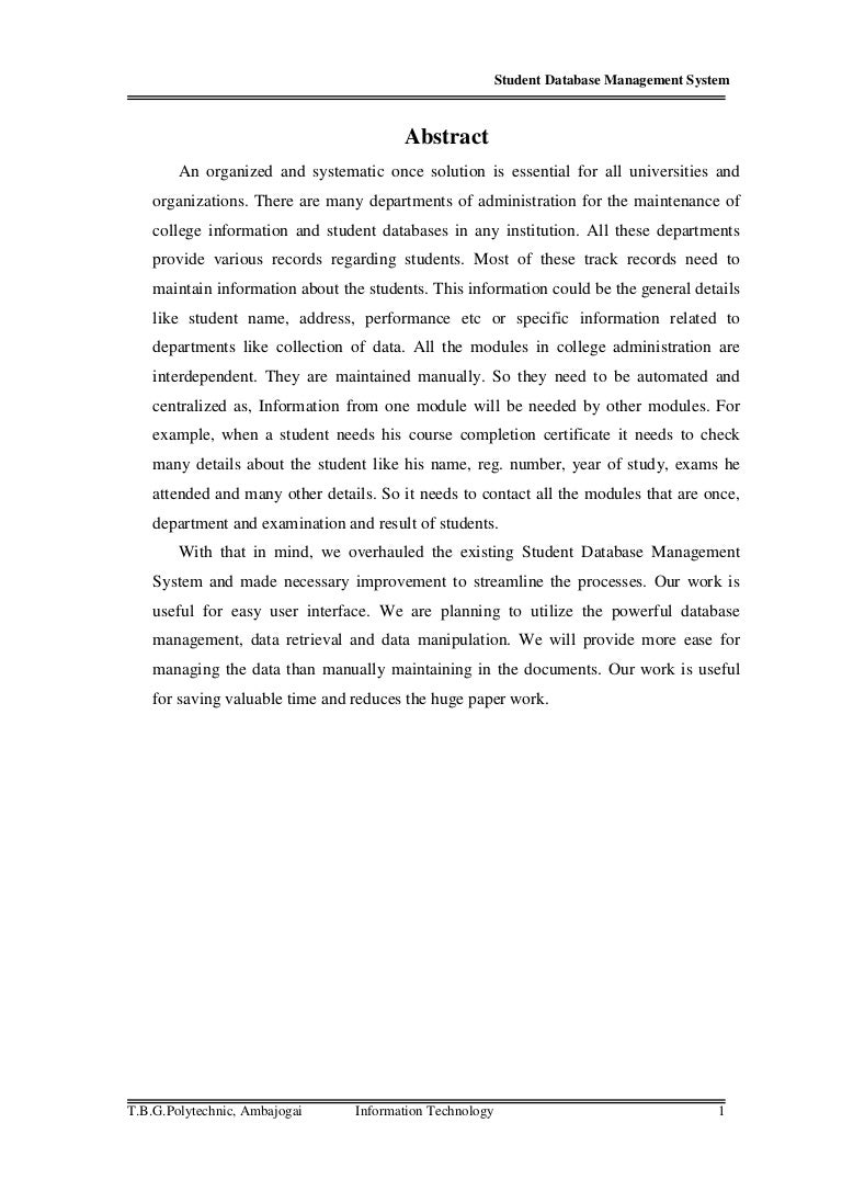 Student Database Management System student-database-management-system