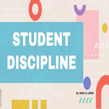 STUDENT DISCIPLINE in an Educational Setting.pptx