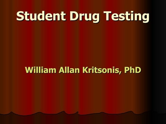 Student drug testing 1 | PPT