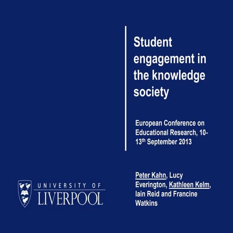 Student engagement in the knowledge society | PPT