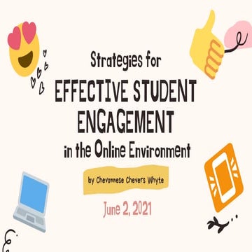 Strategies for Effective Student Engagement in the Online Environment | PPT