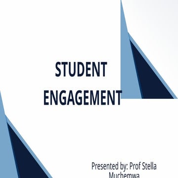 Enhancing Student Engagement for Effective Learning and Critical ...