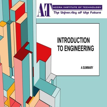 SUMMARY ON FUNDAMENTALS OF ENGINEERING | PPT