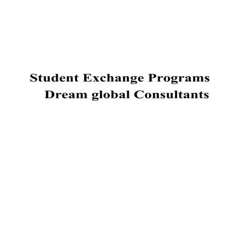 Student exchange programs | PDF