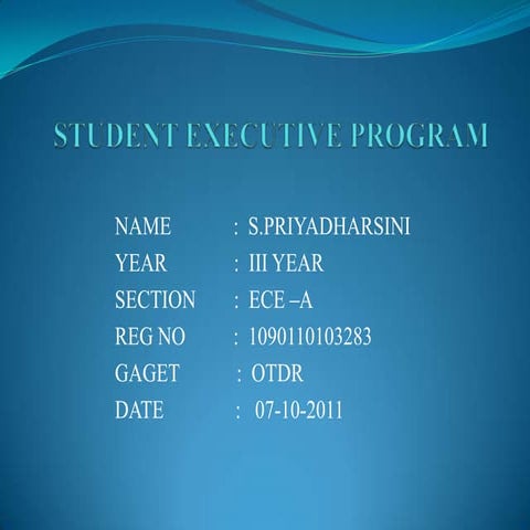 Student executive program (1) | PPTX