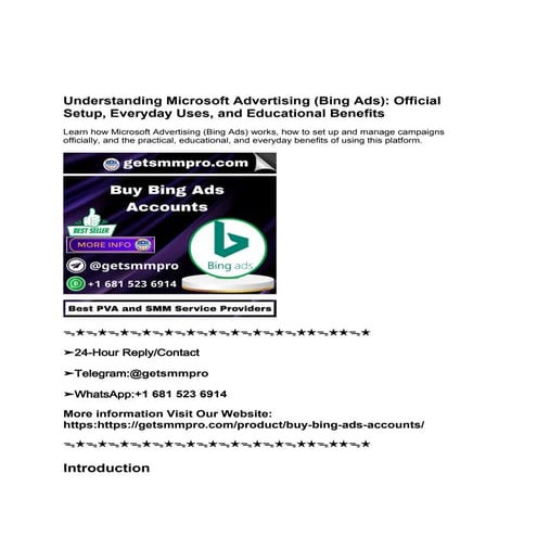 Student Explores Digital Marketing Through Practice Buy Bing Ads ...