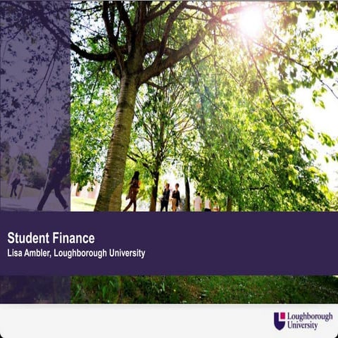 Student finance at university | PPTX