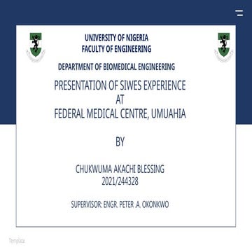 Student SIWES experience during industrial training | PPT