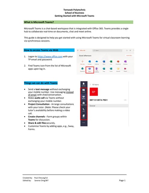 Microsoft Teams-flyer | PDF | Computing | Technology & Computing