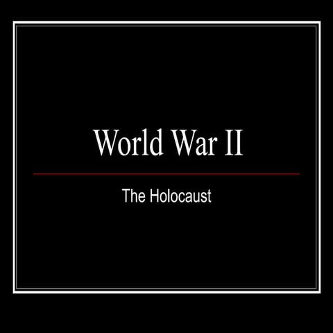 Stages of the Holocaust | PPT