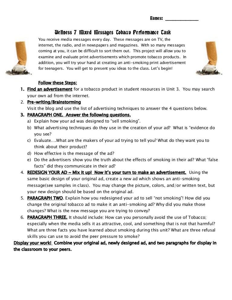 student-handout-mixed-messages-project
