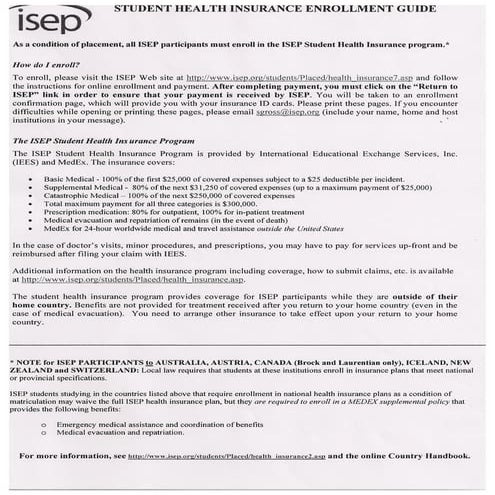 Student health insurance | PDF