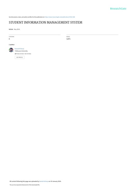 Student Management System best PPT | PPTX