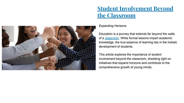 Student Involvement Beyond the Classroom.pdf Student Involvement Beyond the Classroom.pdf