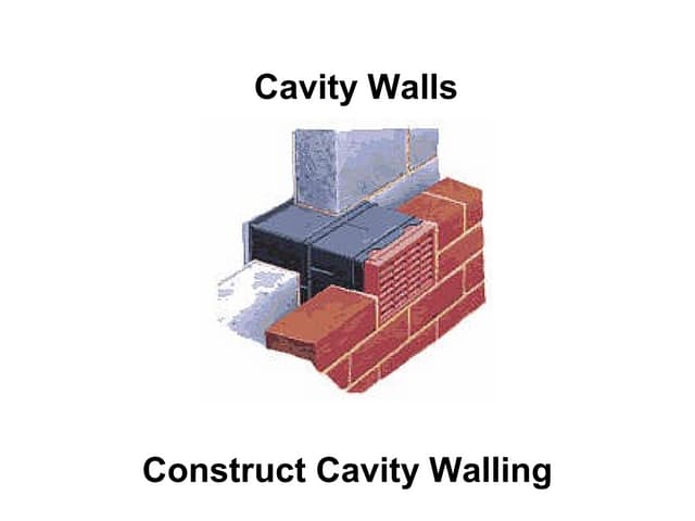 Cavity walls, Building construction, passive cooling | PPTX