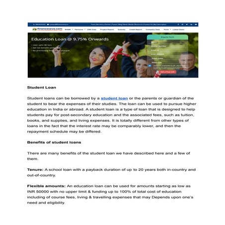 Student Loan | PDF | Student Loans | Personal Debt