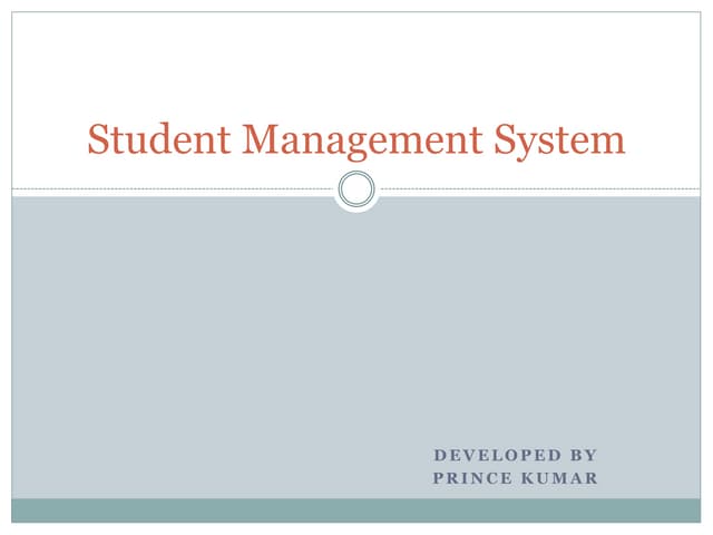 University management system | PPTX