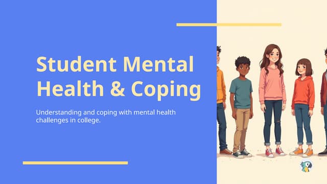 Mental Health for College Students powerpoint | PPTX