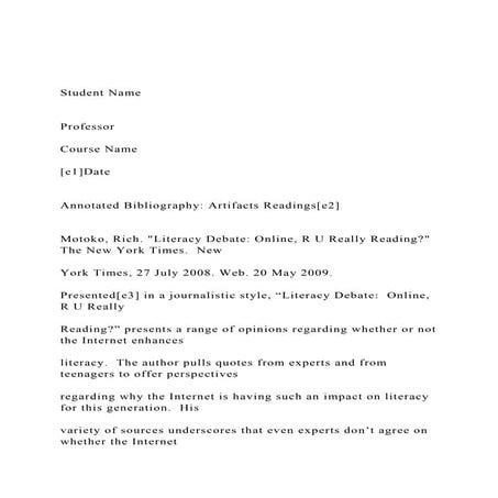 Student Name Professor Course Name [e1]Date .docx