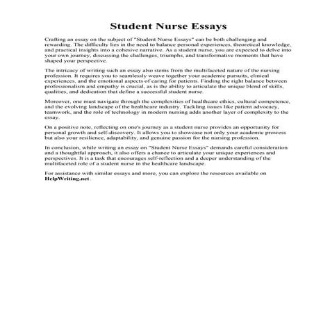 Student Nurse Essays.pdf