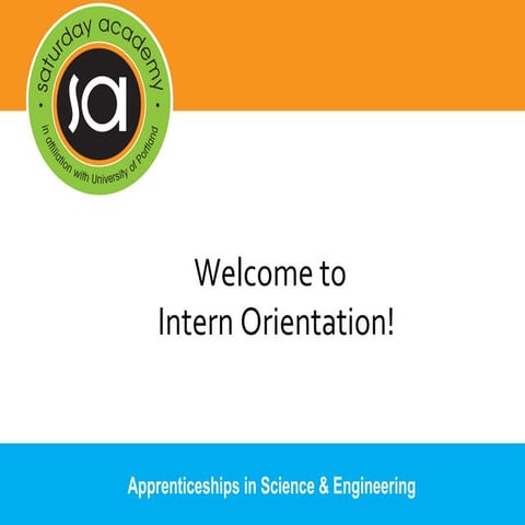 ASE Intern Orientation | PPT