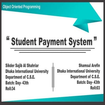 Student payment system | PPTX