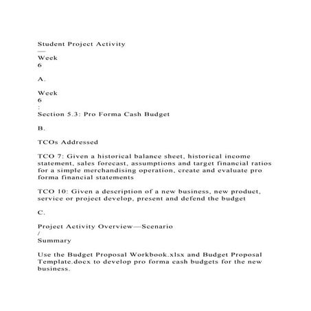 Student Project Activity—Week 6A.Week 6 Secti.docx