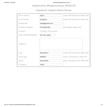 Student Registration Form sample web.pdf