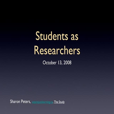 Studentresearch | PPT