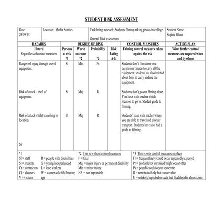 Student risk assessment | DOC